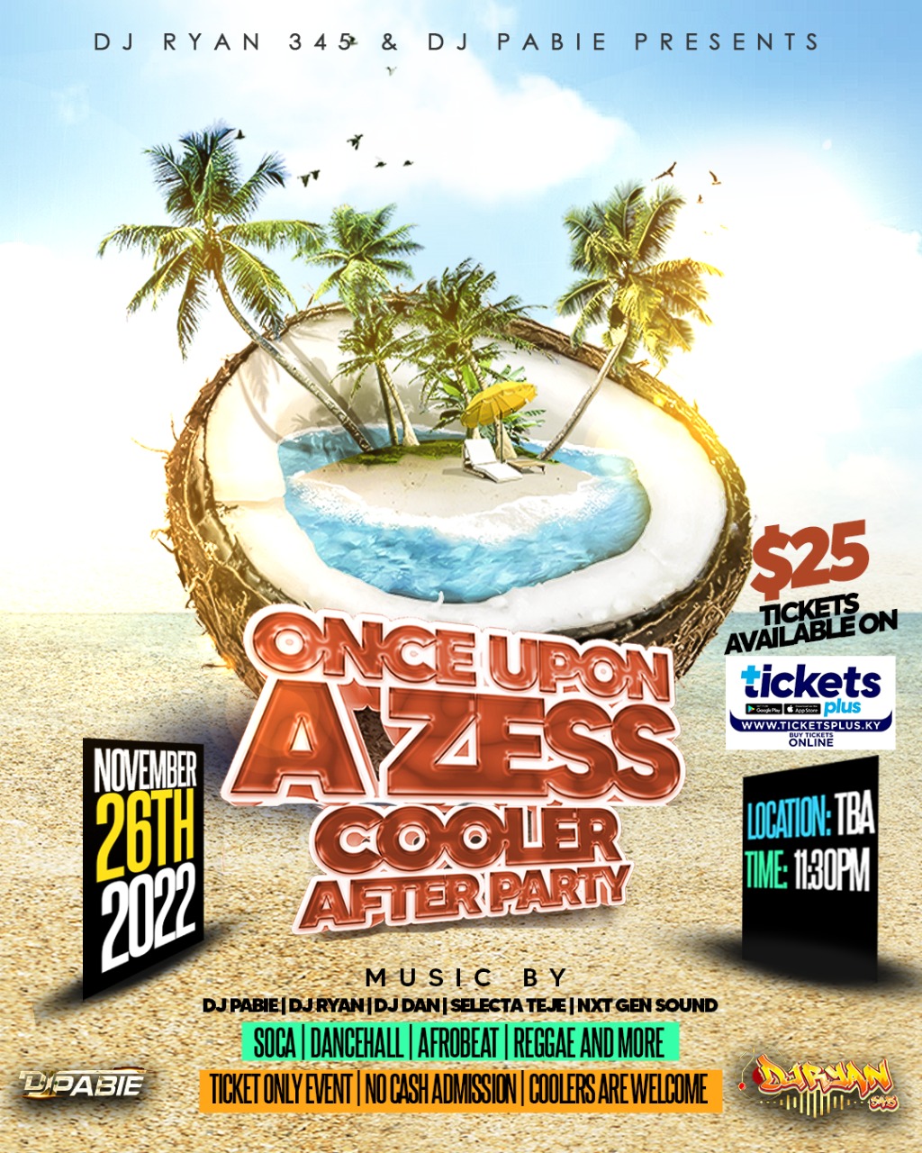 Once Upon A Zess Cooler After Party | TicketsPlus