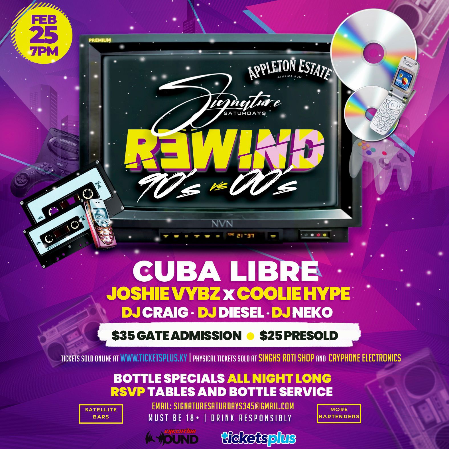 Signature Saturdays "Rewind" 90s VS 2000s | TicketsPlus