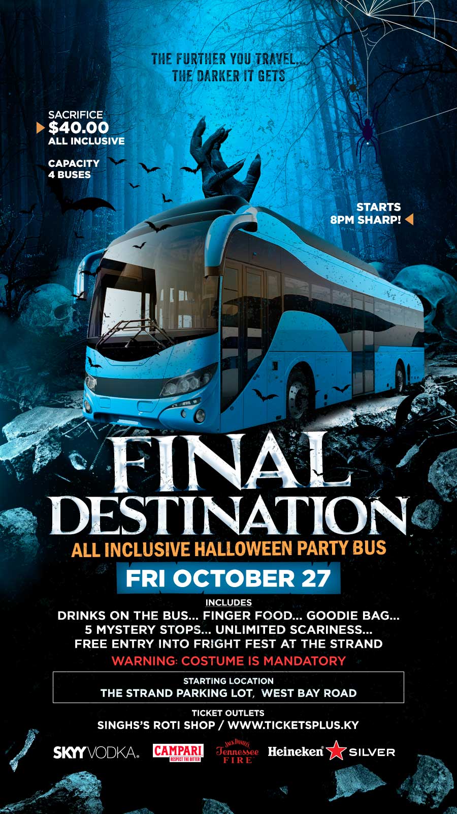 Final Destination - All Inclusive Halloween Party Bus | TicketsPlus