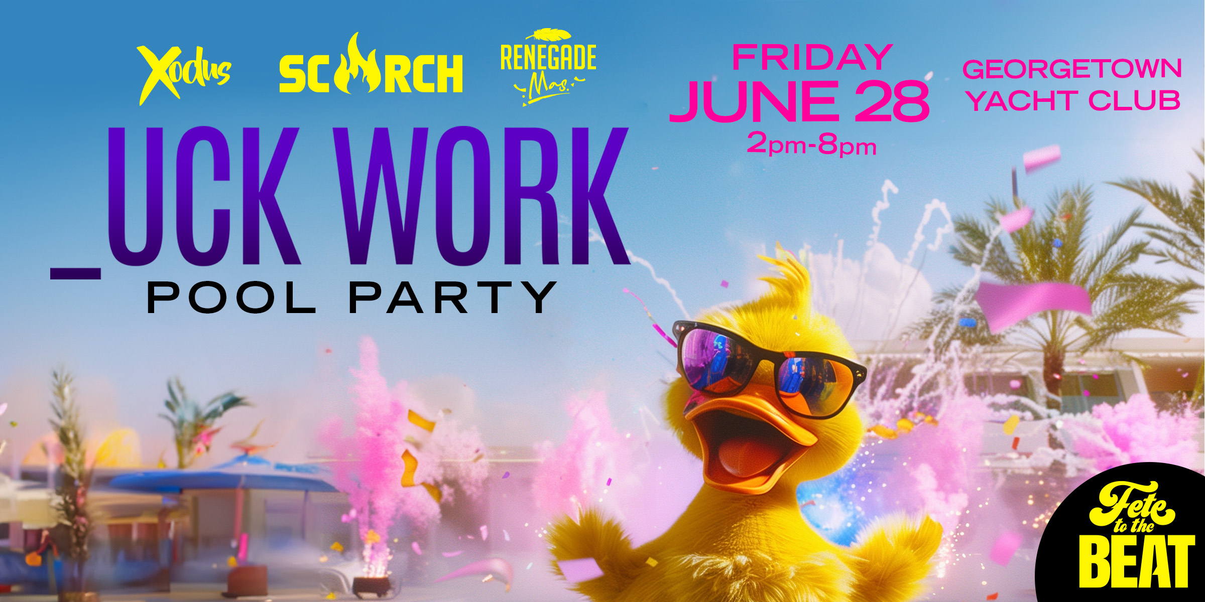 Duck Work Pool Party (CayMas) | TicketsPlus