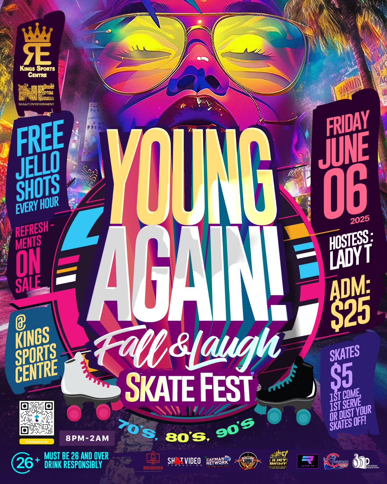 “Young Again: Fall & Laugh Skate Fest” | TicketsPlus